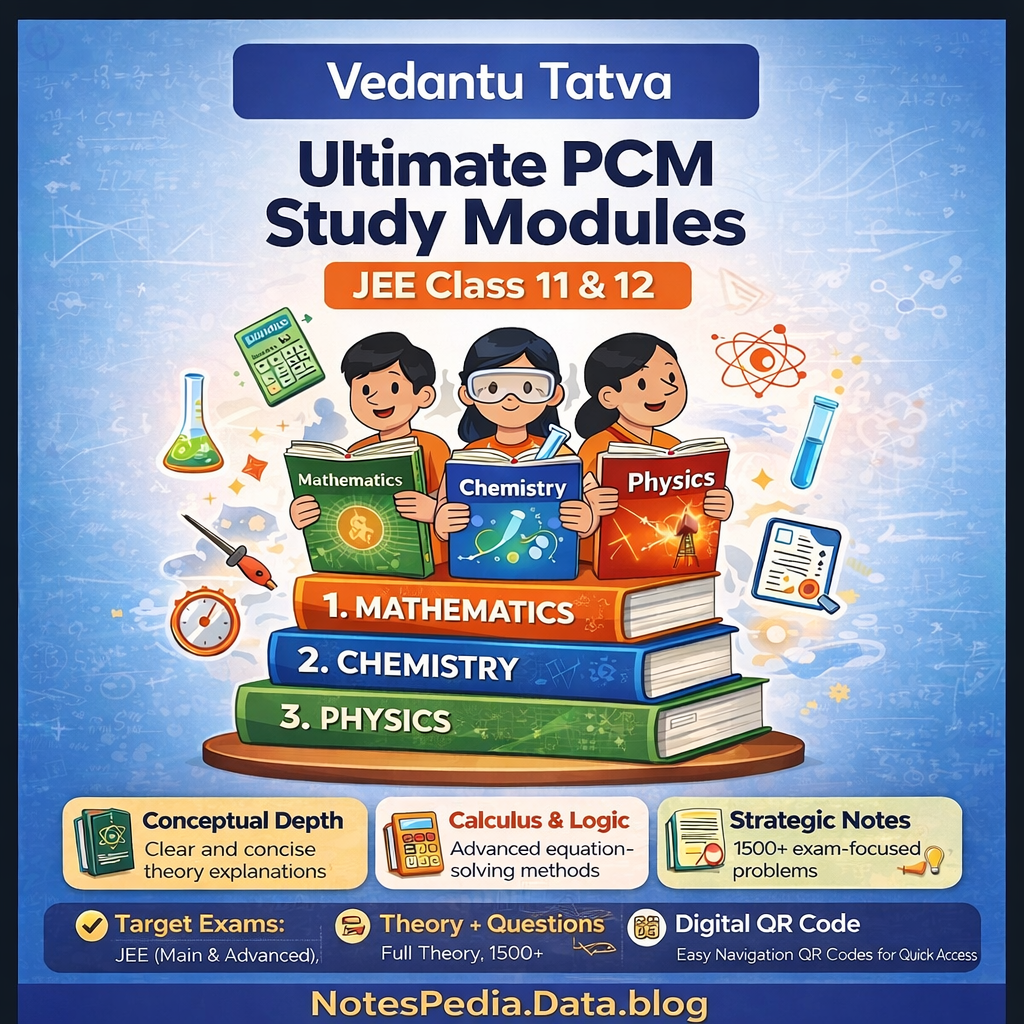 Vedantu Tatva: JEE PCM Study Material (Class 11 & 12) PDF – Notespedia